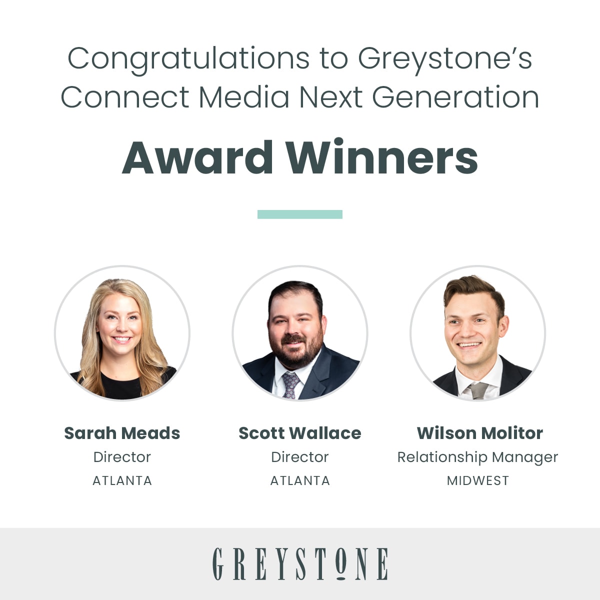Three Greystone Originators Honored as Connect Media's 'Next Generation ...